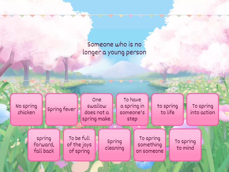 Spring Match IDIOMS - Find the match