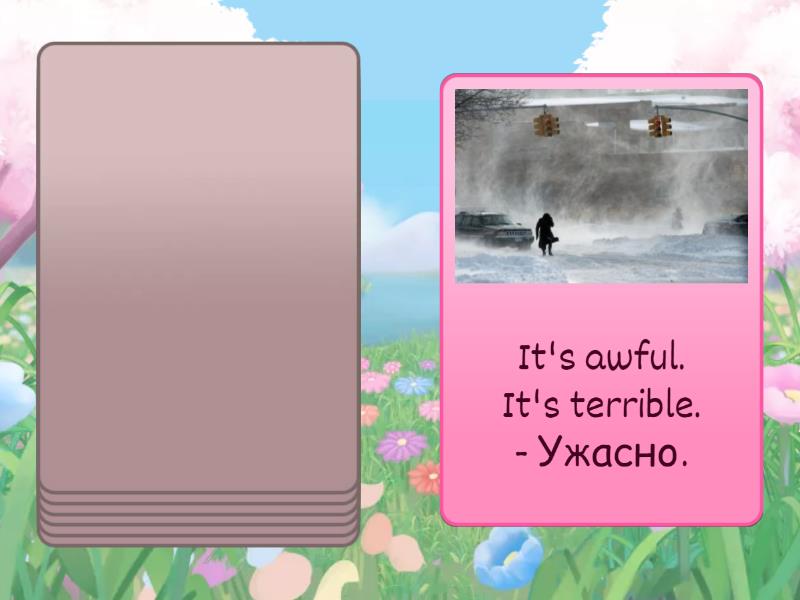 Spotlight 5 - unit 7 - weather - Random cards