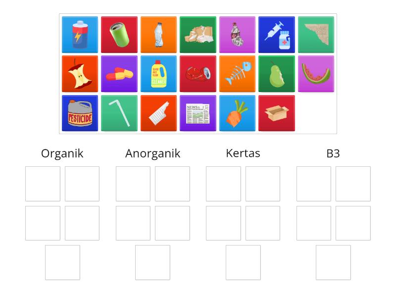 Jenis-jenis sampah - Group sort