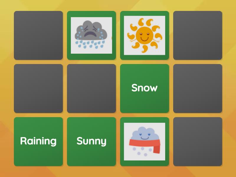 Weather 3 grade - Matching pairs