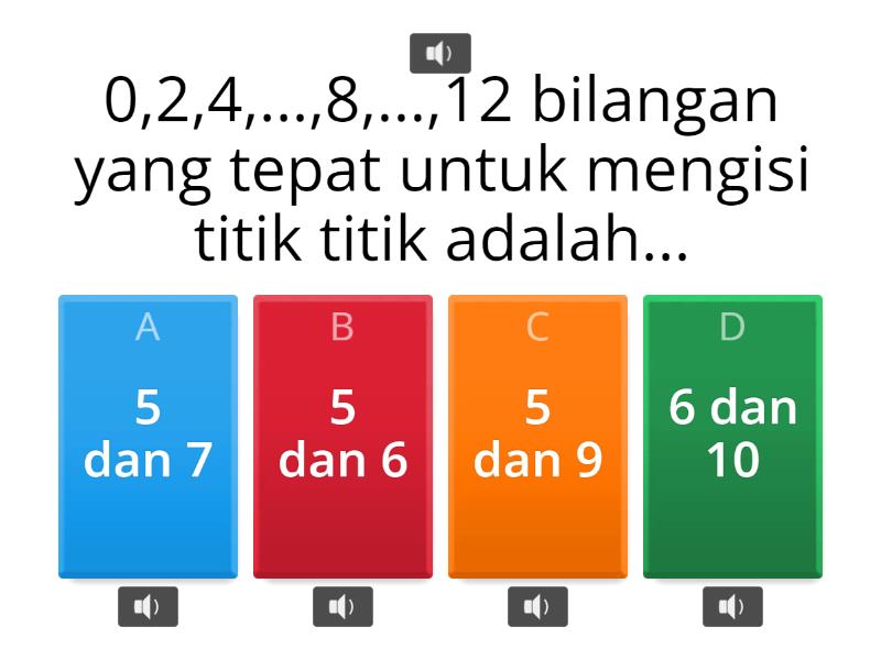 garis bilangan - Quiz