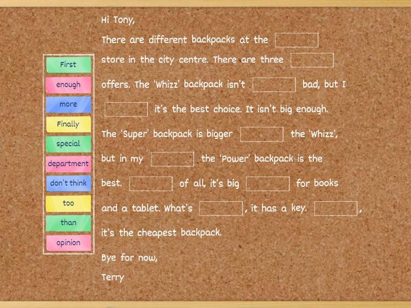 GG3 U2.6 extra task - Missing word