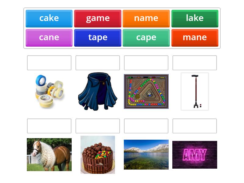 a_e words - Match up