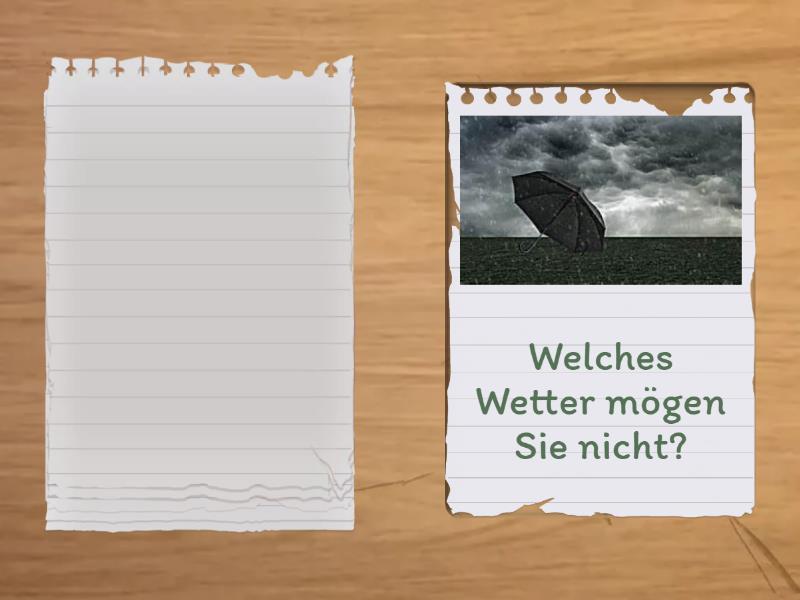 Wetter - Speaking cards