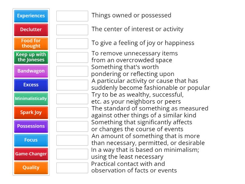 TEXT 7 İPUCU - Match up