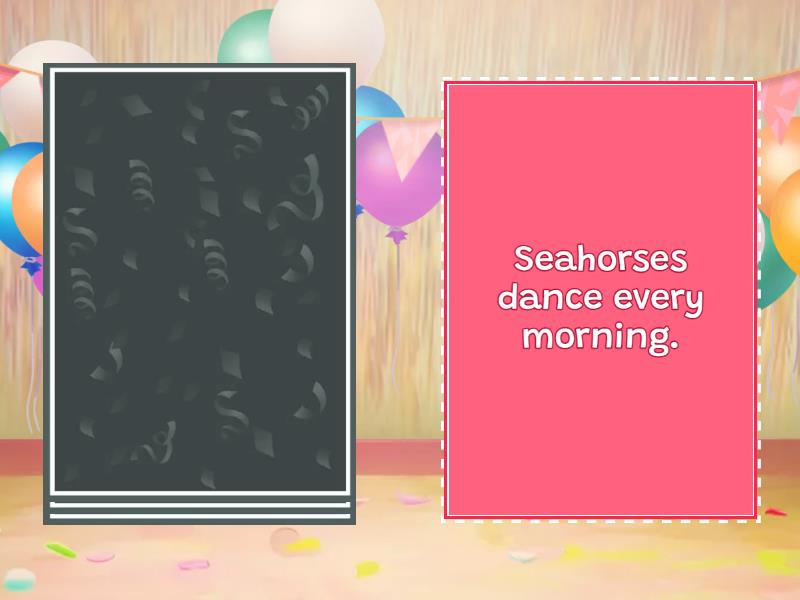 Dancing sentences - Speaking cards