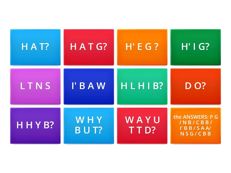 saying HELLO again FULL - Flip tiles