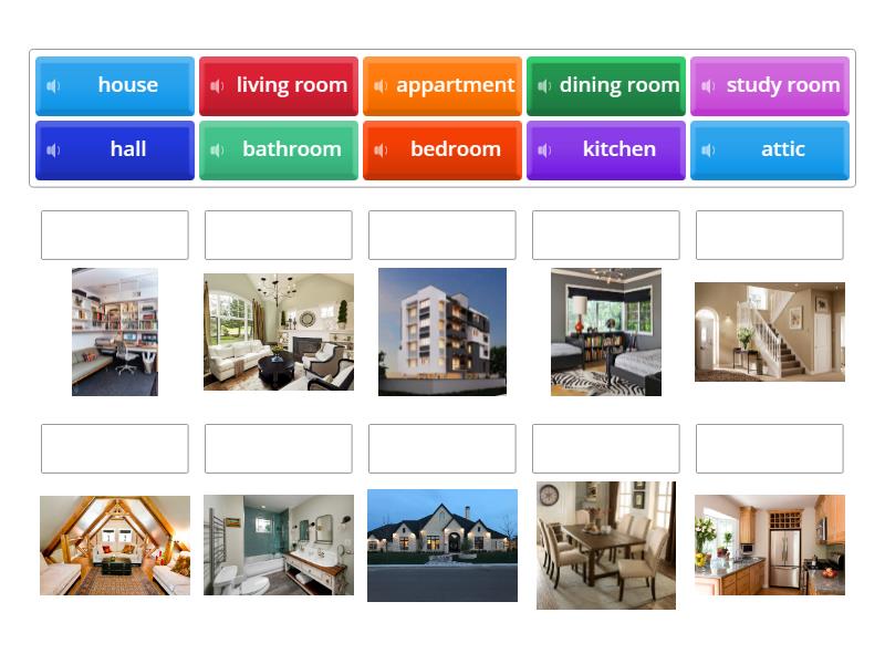 My house.Rooms - Match up