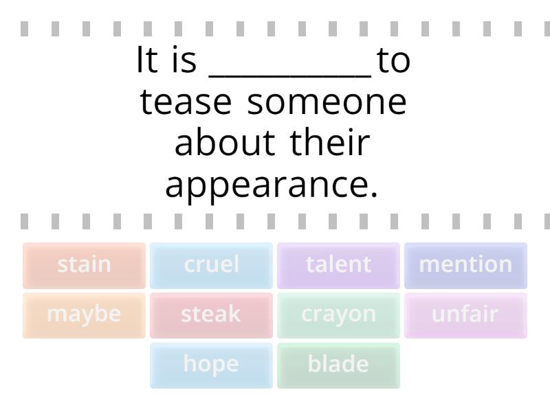 G3 Reading Mid sentence 03 - Cada oveja con su pareja