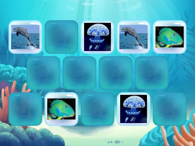Ocean Creatures Matching - Matching pairs