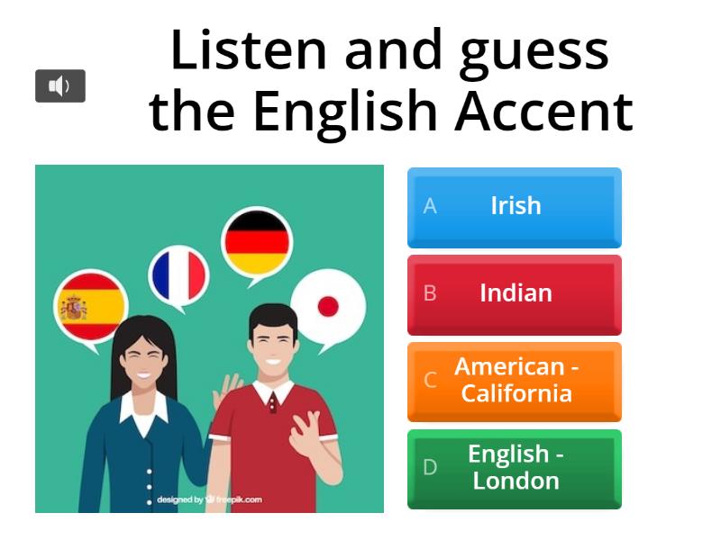 Guess the English Accent - Around the World - Quiz