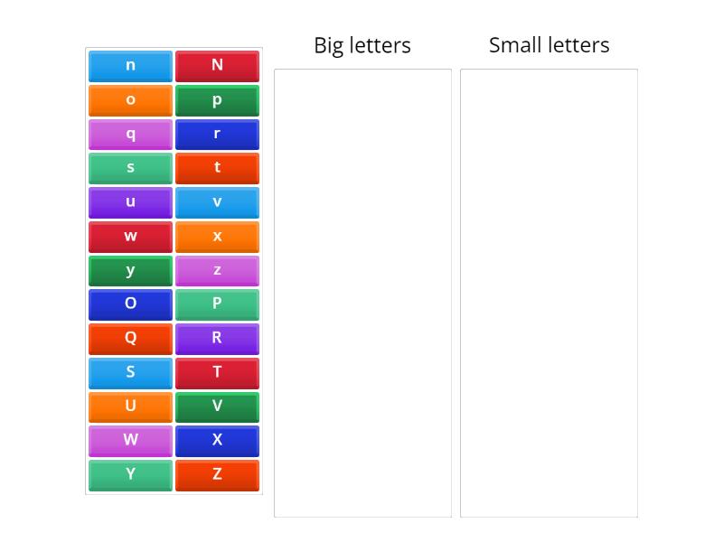 Phonics-N-Z(matching ) - Categorize