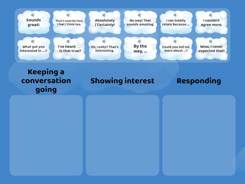 5. Overcoming silence (GE B2) - Group sort