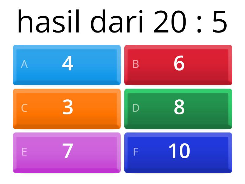 Matematika hebat - Quiz