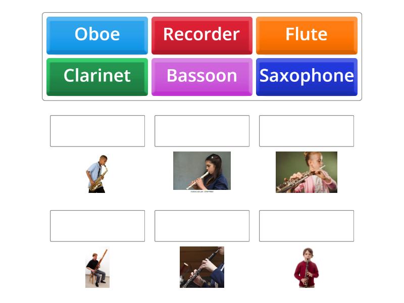 Woodwind instruments - Match up