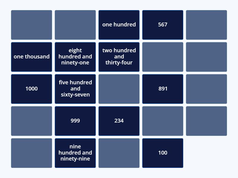 Long Numbers - Matching pairs