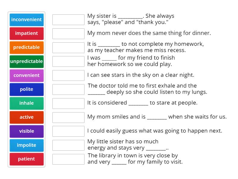 Morphology CKLA 4th American Revolution - Match up