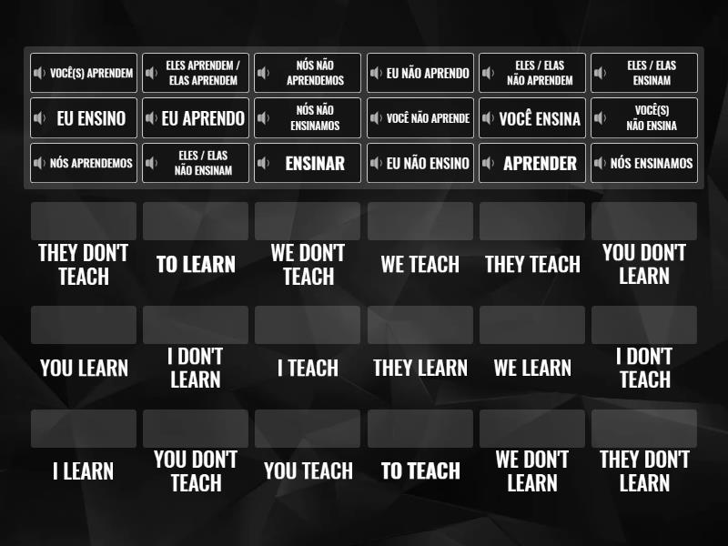 2. VERBS - CONJUGATION - Match up
