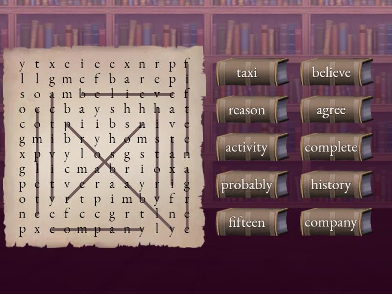 - PS Word List 15 - Wordsearch