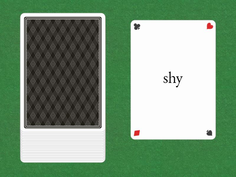 EJ words - Speaking cards