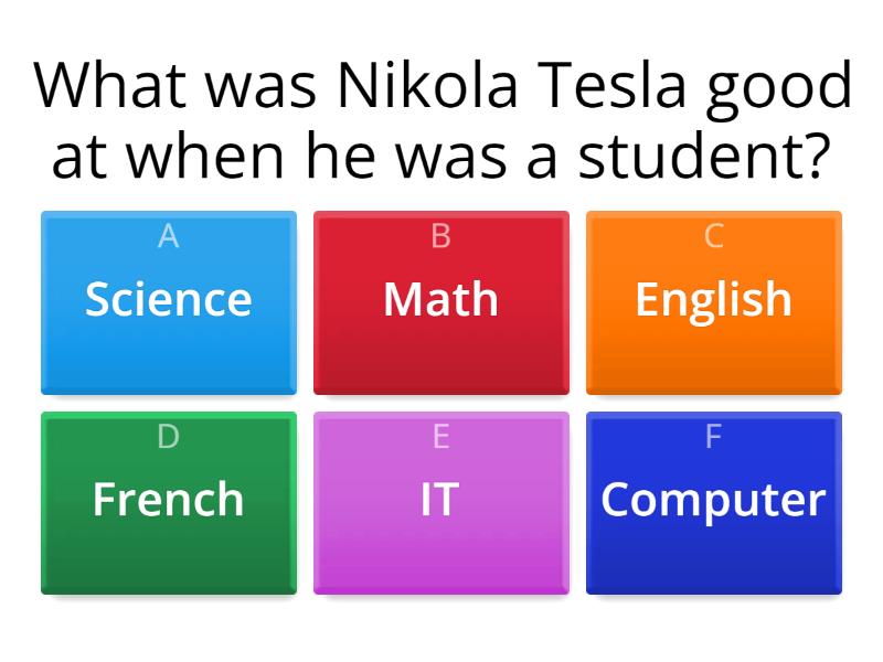 Nikola Tesla - Quiz