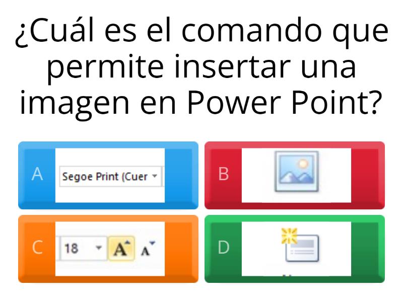 Comandos Basicos de Power Point - Quiz