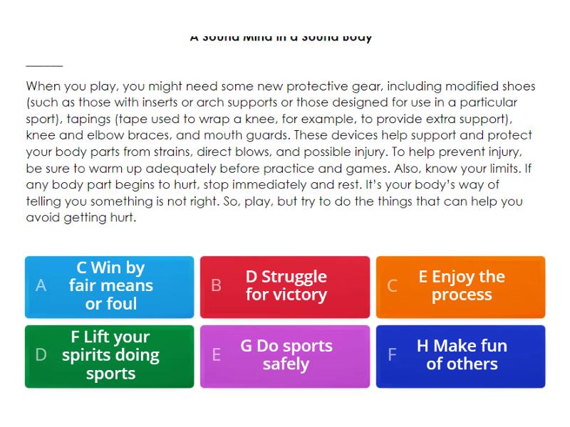 NMT Sport Task 3 - Quiz