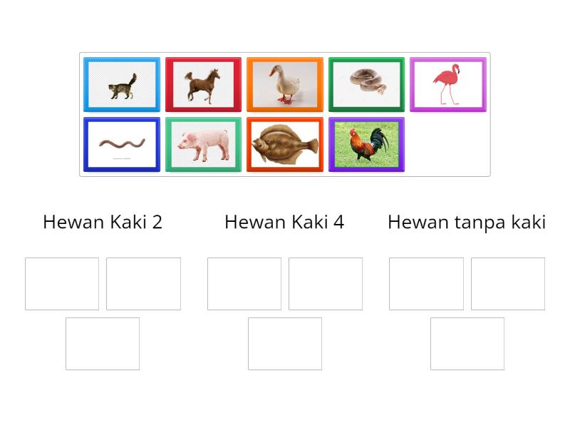 Penggolongan "Tema Binatang" - Group sort
