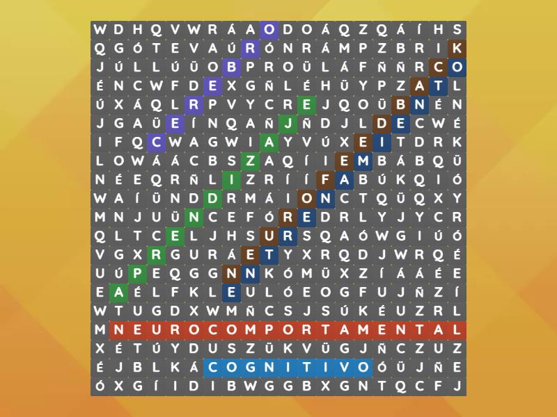 Sopa de letras - Wordsearch