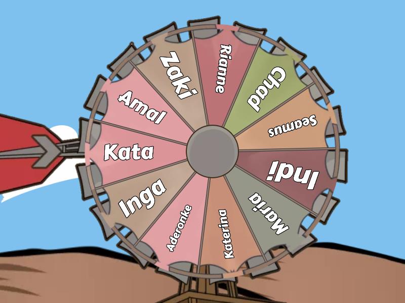 Name randomizer!! - Spin the wheel