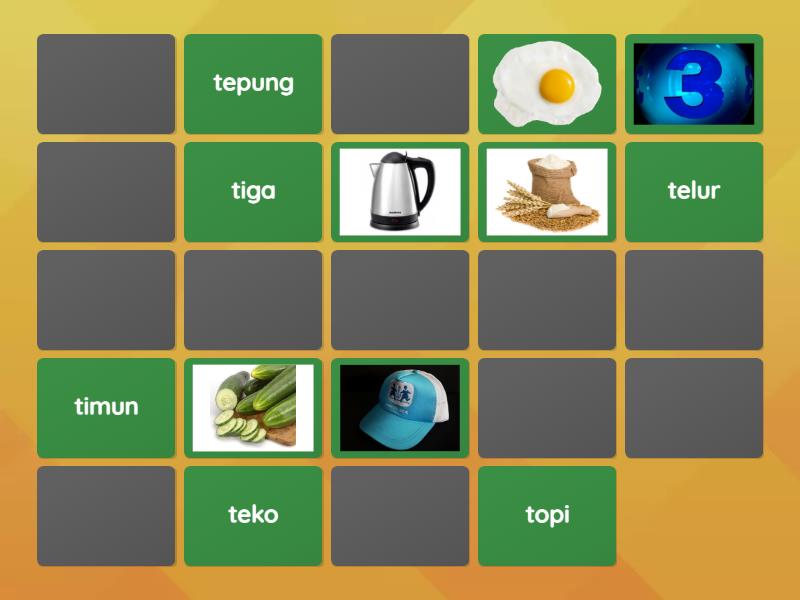 Mengenal Huruf Tt - Matching pairs