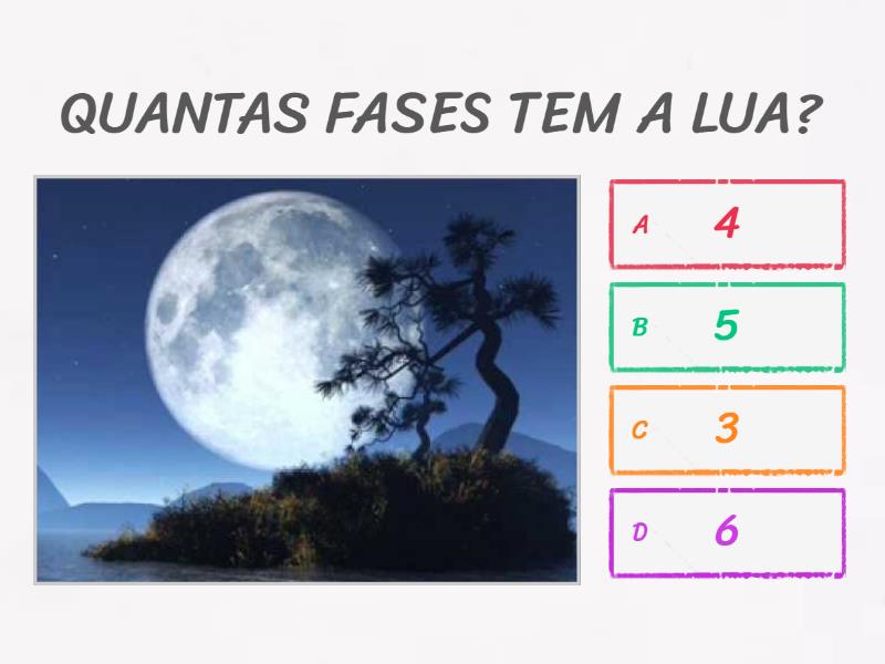 FASES DA LUA - Quiz