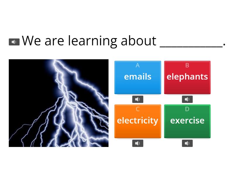 G5 Electricity (Part 1) - Quiz