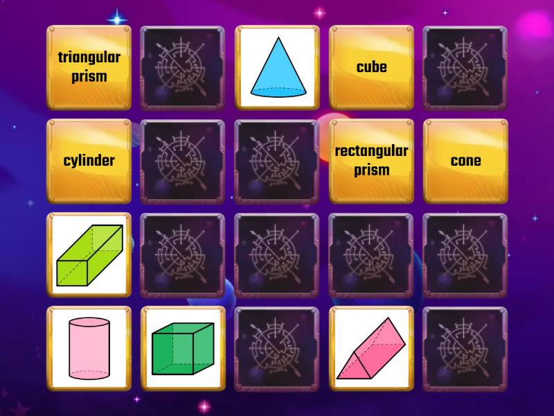 3D Shape Names - Combine os pares