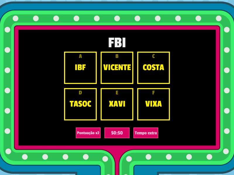 FBI - Gameshow quiz