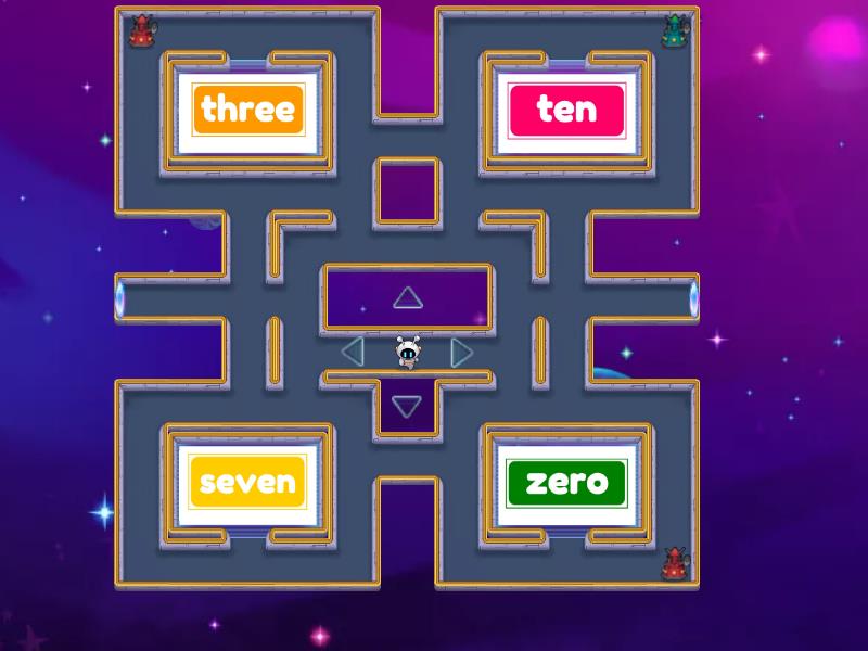 Numbers 0-10 - Maze chase