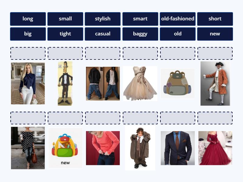 Adjectives to describe clothes _ Today 2 - Match up