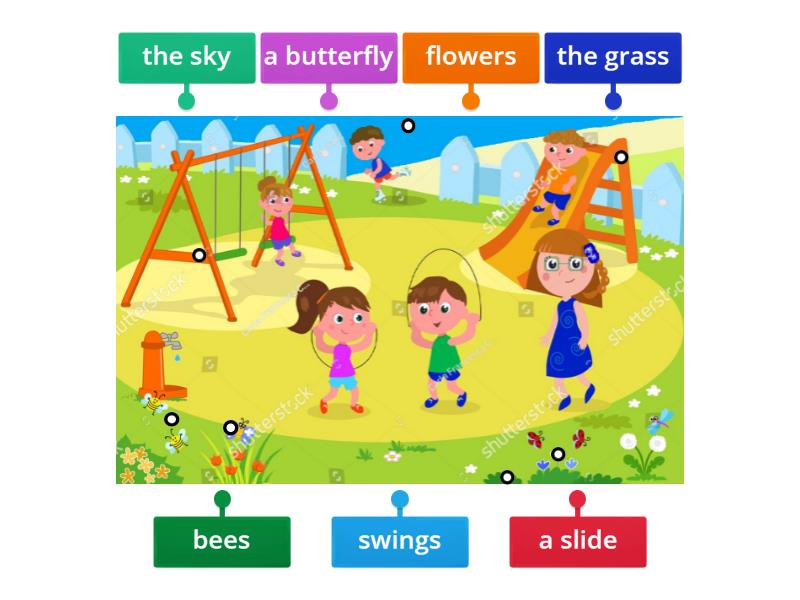 1B Ch.3 In the park-labelling 1 - Labelled diagram