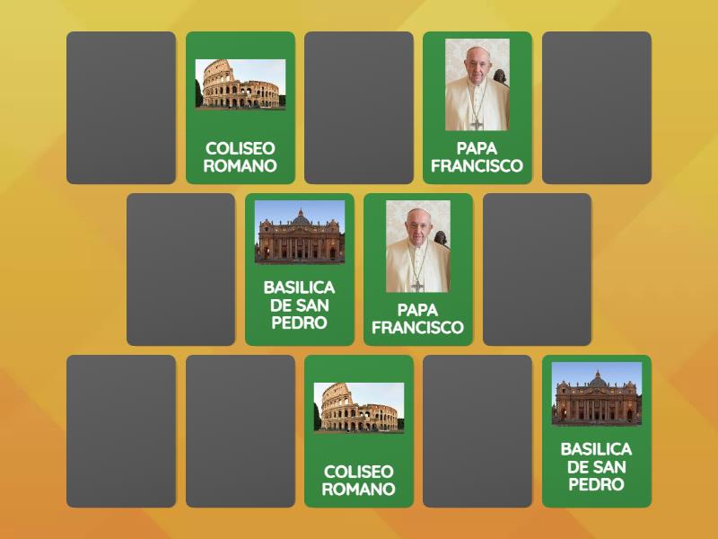 QUÉ TANTO CONOCES DE ROMA - Matching pairs