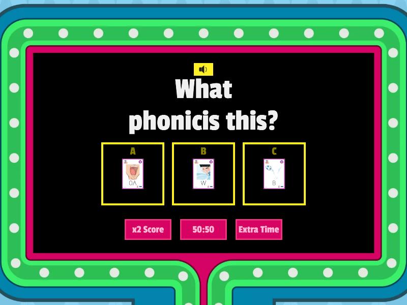 Phonics unit 1 - Gameshow quiz