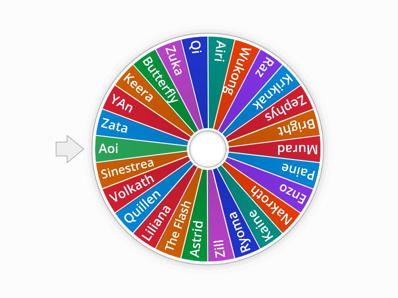 Assassin - Spin the wheel