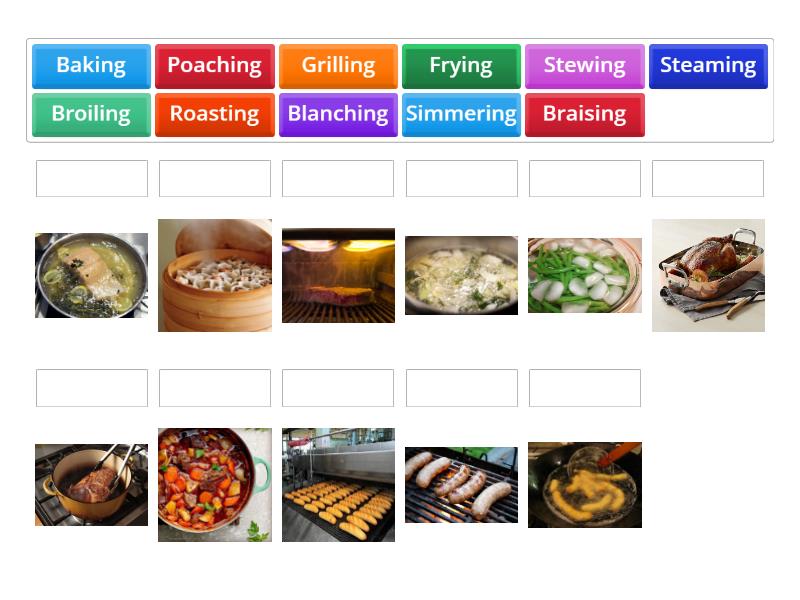 Cooking Methods - Match up