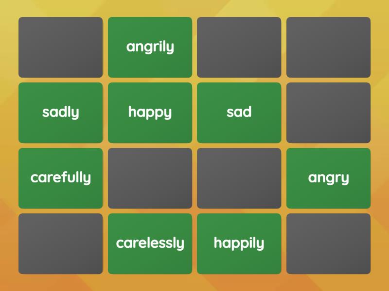 Adverbs of manner - Matching pairs