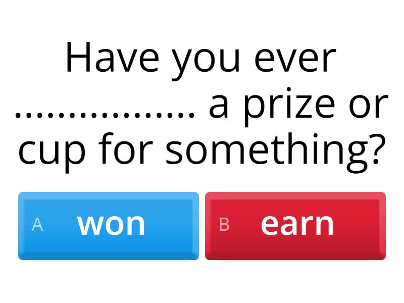 8B Confusing verbs - Quiz