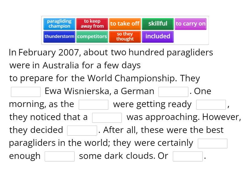 Solutions Pre-Intermediate 4F A bumpy ride - Complete the sentence