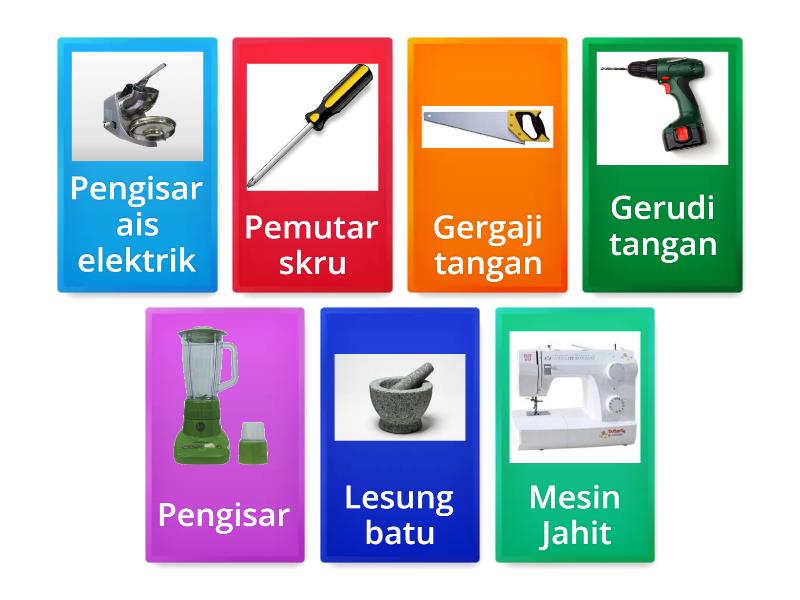 Kegunaan peralatan konvensional dan moden (RBT Tahun4) - Fichas giratorias