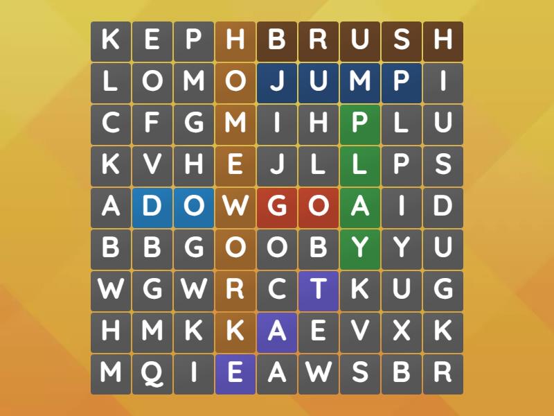 Daily Routine Words - Sopa de letras