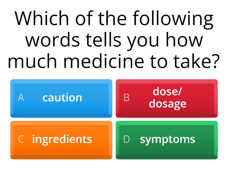 At the Pharmacy - Quiz