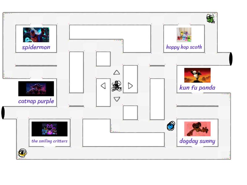 the smiling critters - Maze chase