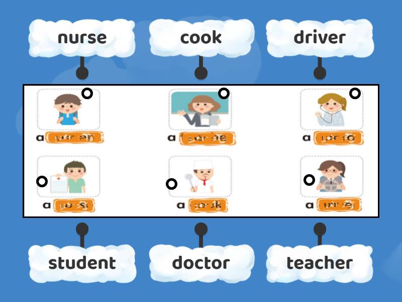 Job Matching Game - Labelled diagram
